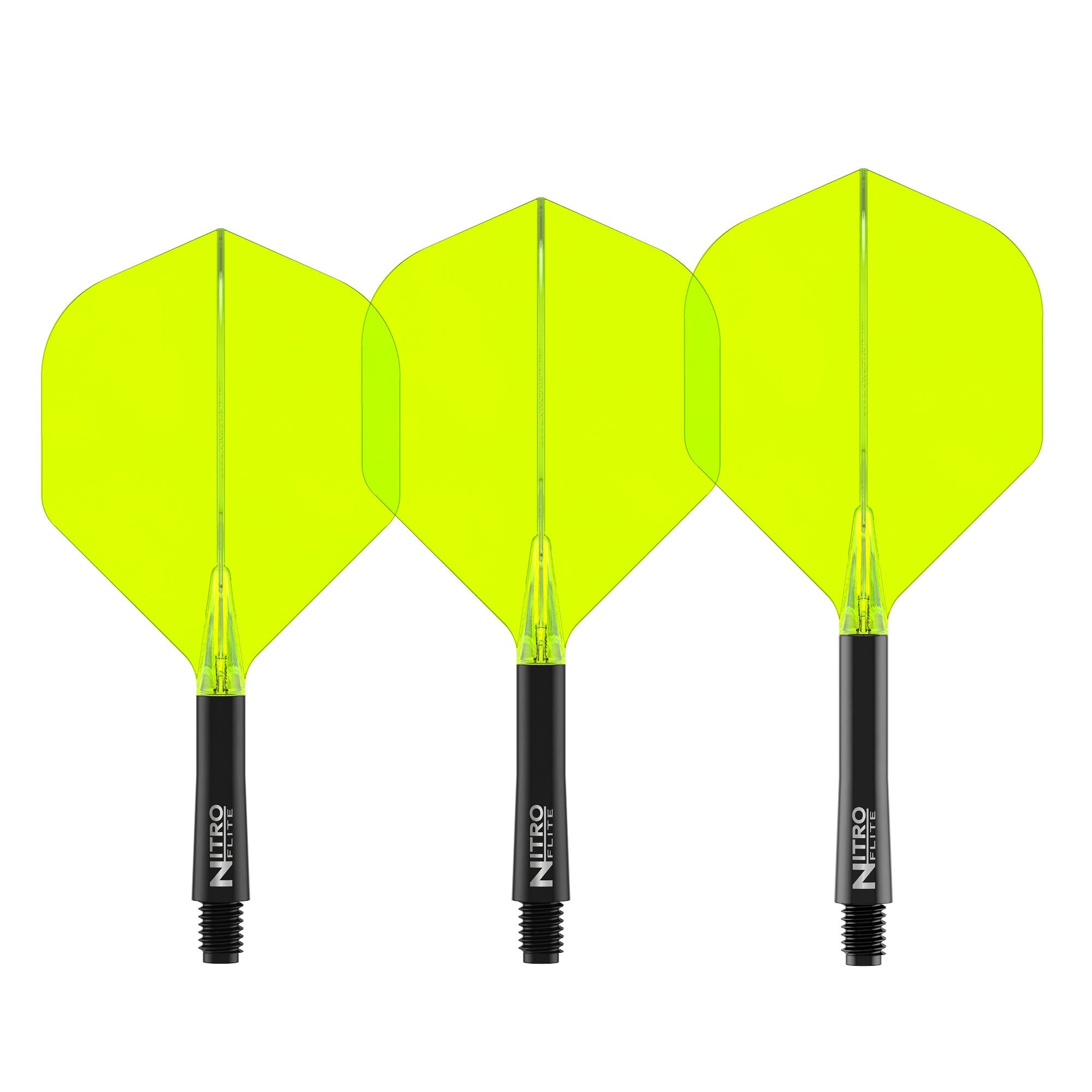 Letky Red Dragon Nitro Flite System Black Yellow NO2 - Dartshopper.cz