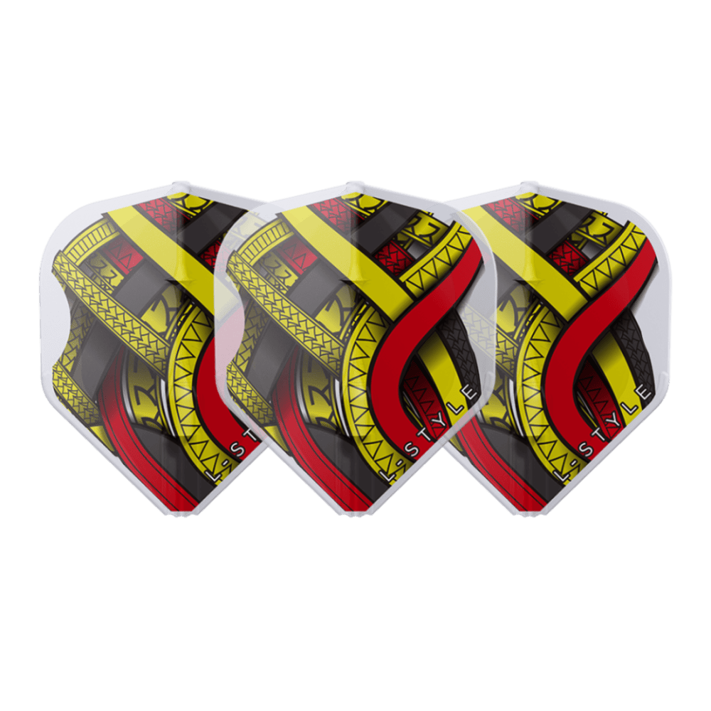 Letky L-Style EZ L1 Mike de Decker Type A White Belgium - Dartshopper.cz