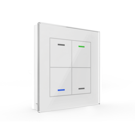 Glass Push-button II Lite 4 fold - KNXwarehouse.com