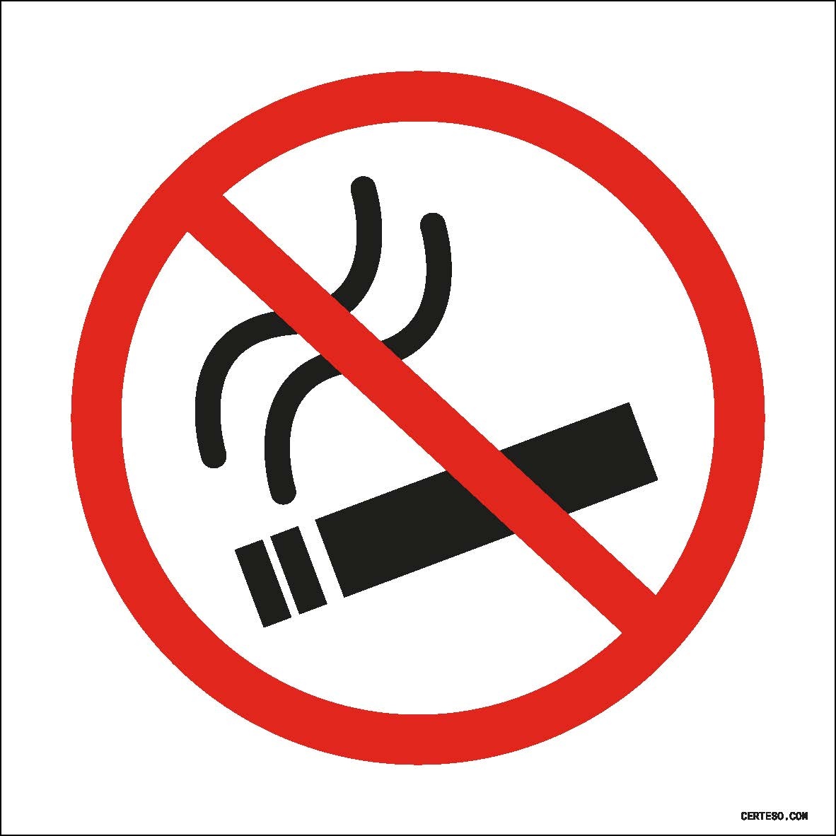Goedkoop pictogram verboden te roken kunststof - Picto Promo - Picto Promo