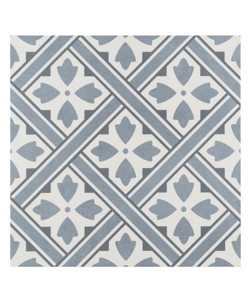Fleur Blue Tile - Luxury Tiles