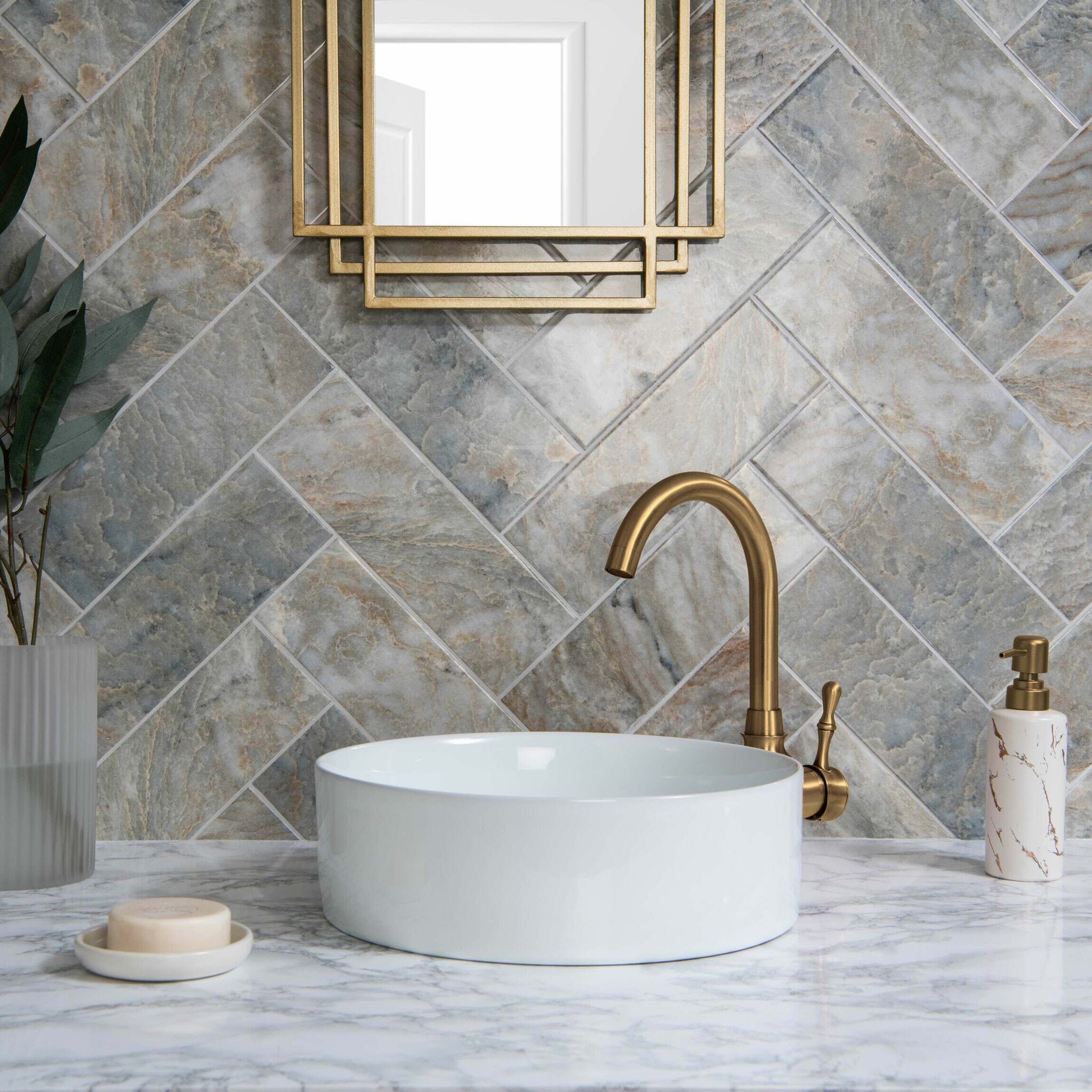 Flora Onyx Ripple Wall Tiles 100x300mm Tile - Luxury Tiles