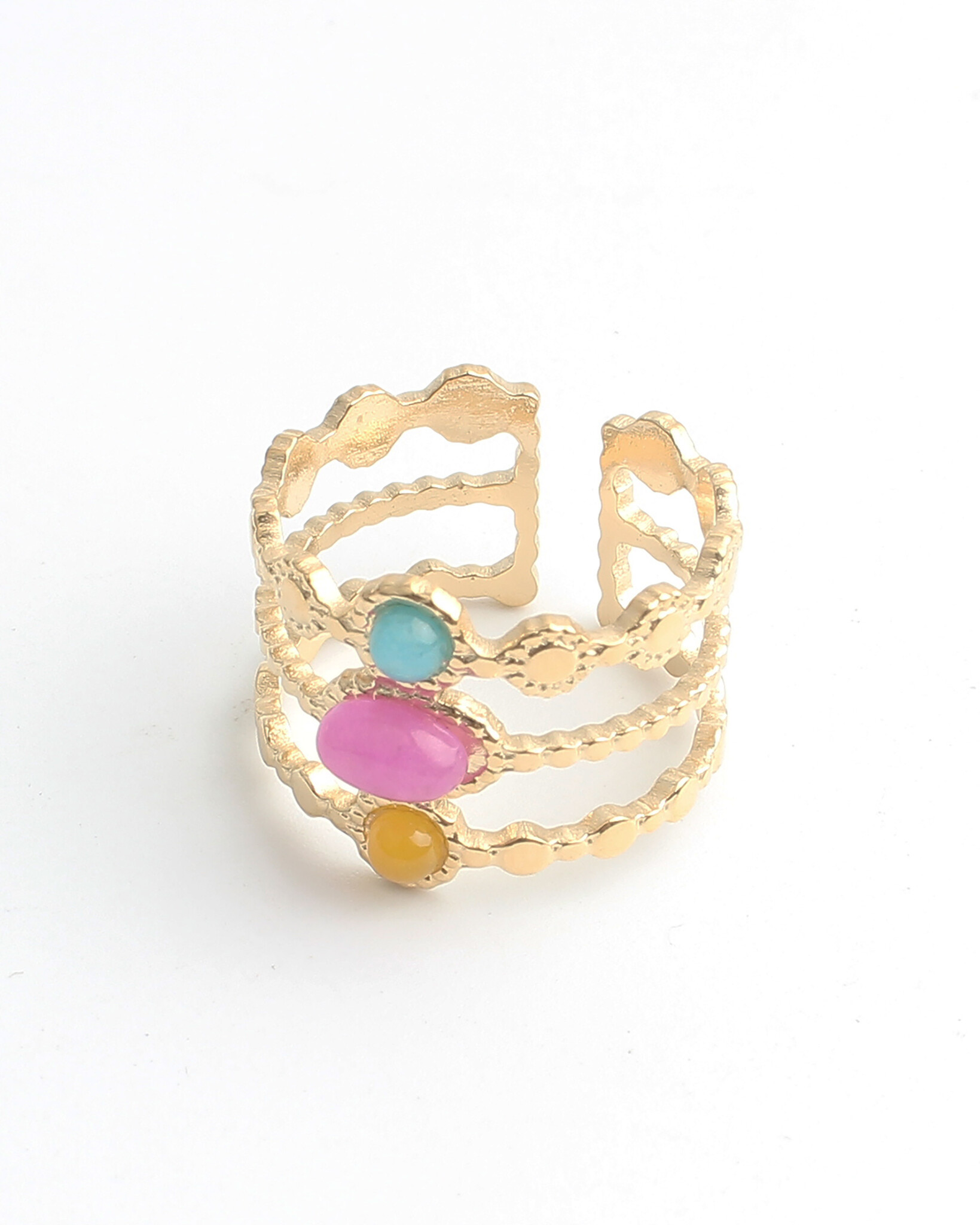 Anillo 'Famke' ORO - Acero inoxidable