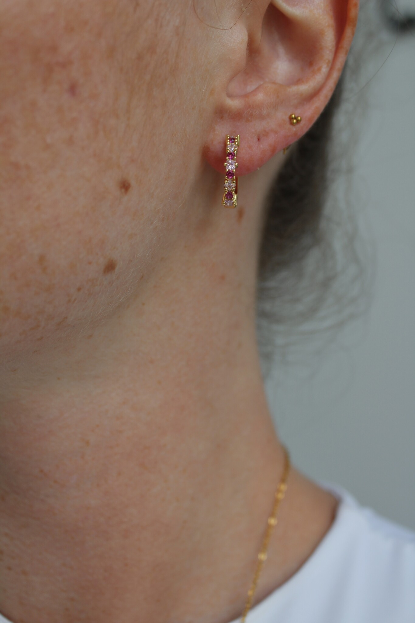 'Marcy' Boucles d'oreilles Doré Rose - Plaqué or - Notbranded