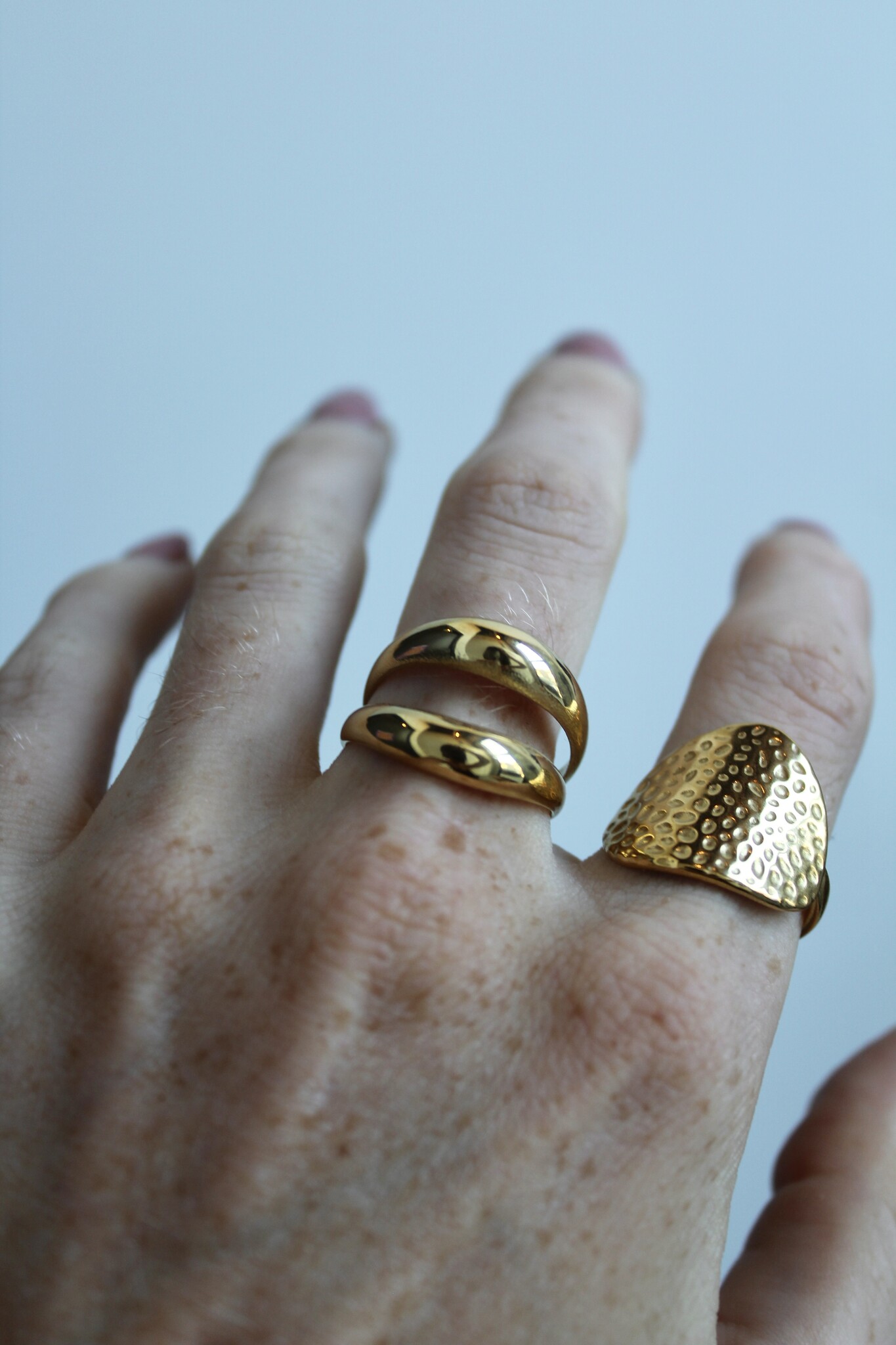 'Stiene' Anillo Plata - Acero inoxidable