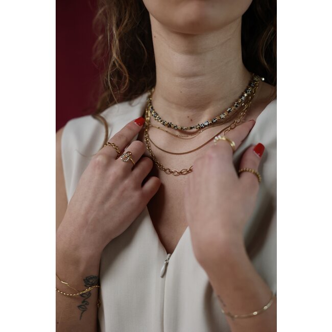 Stargazing - Chaîne - Acier inoxydable - Rose clair - Notbranded