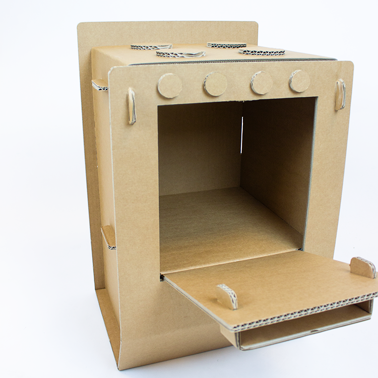 Sustainable Play Stove | Toy stove made from Cardboard - KarTent webshop