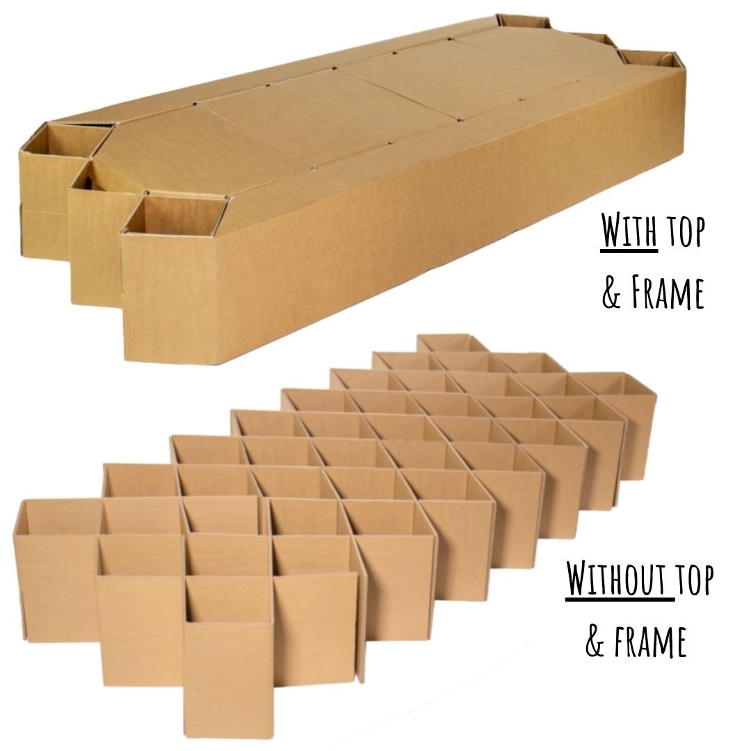 Custom made cardboard folding bed - KarTent