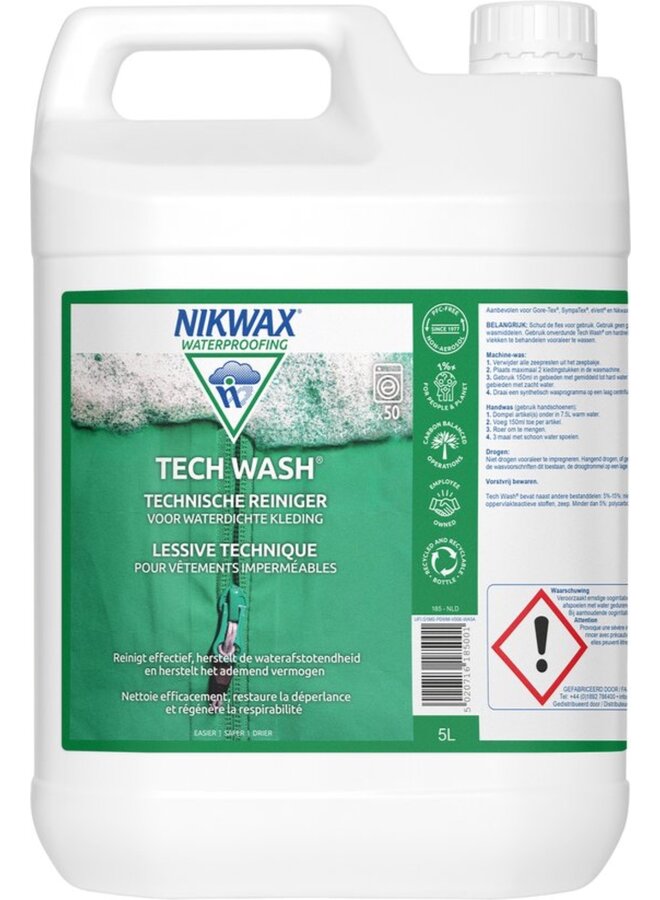 Nikwax Tech Wash 5L - Wilderness-Cooking.nl - Wilderness cooking