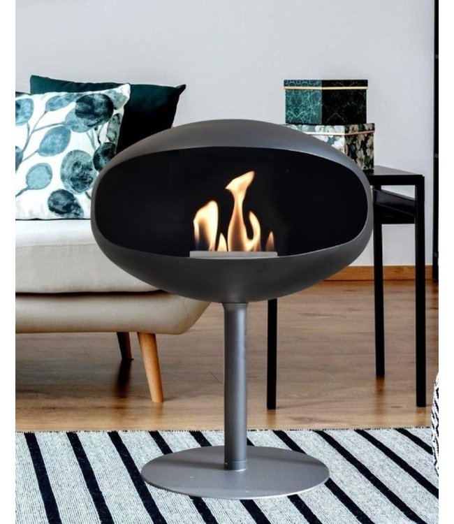 Cocoon Fires Pedestal Standing Cocoon Zwart - Haardcenter.nl