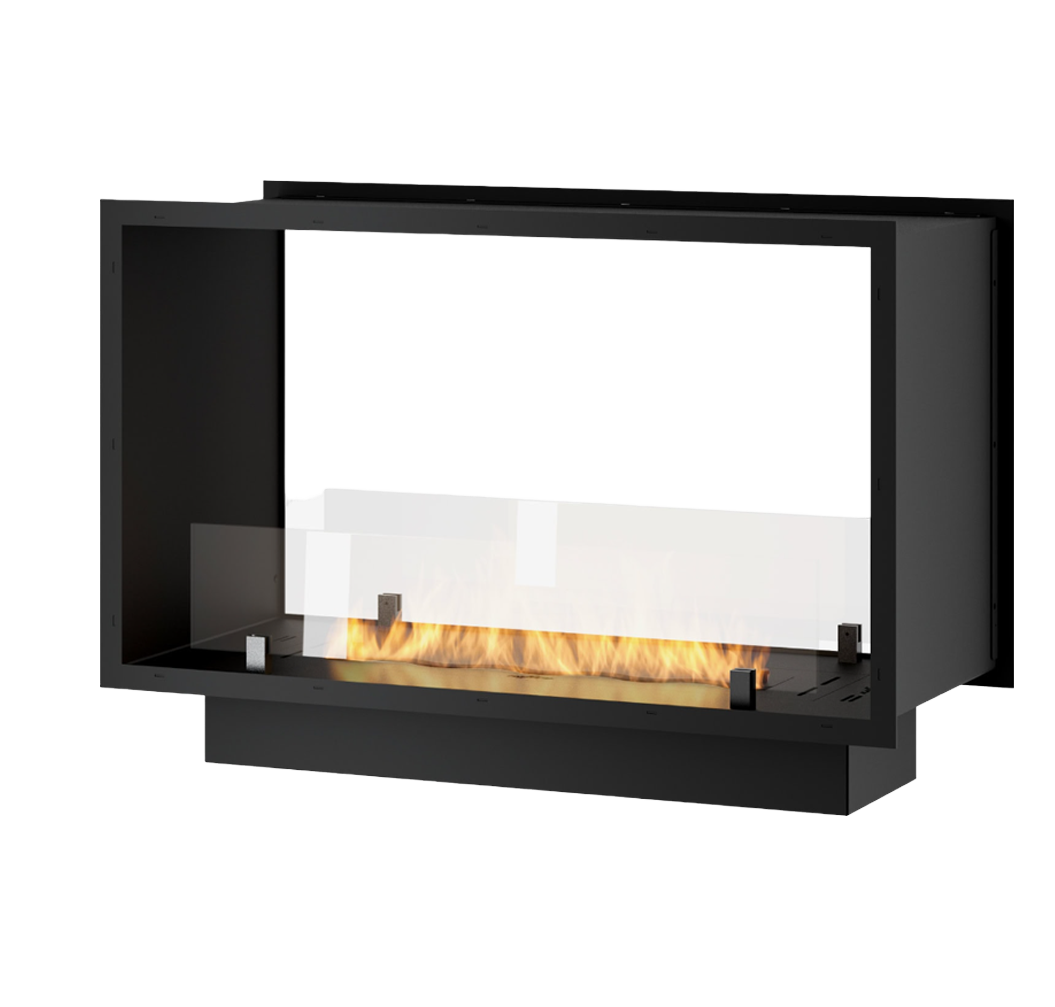 Infire 2 Side Slim bio-ethanol inbouwhaard doorkijk - Haardcenter.nl