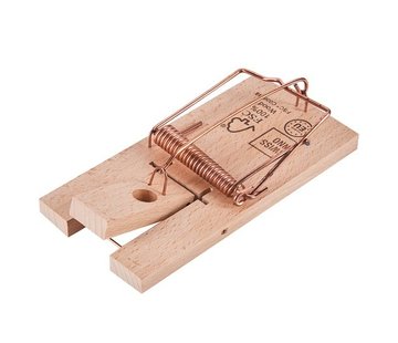 Klassieken muizenval kopen? Hout 2 stuks - Tuinartikelen.nu