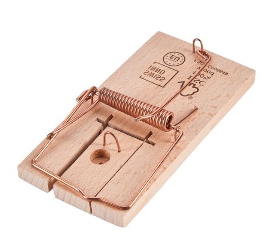 Klassieken muizenval kopen? Hout 2 stuks - Tuinartikelen.nu