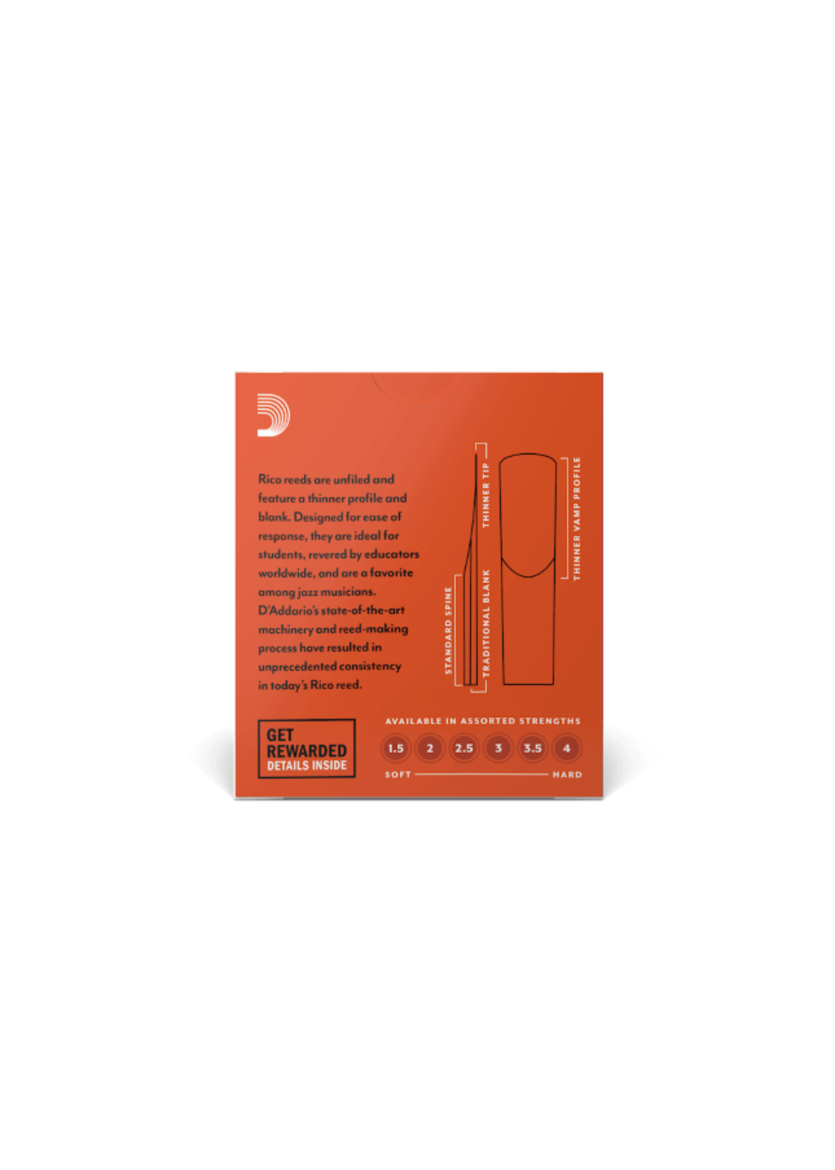 D'addario Rico Sopraan sax rietjes - Prinz Guitars Amsterdam