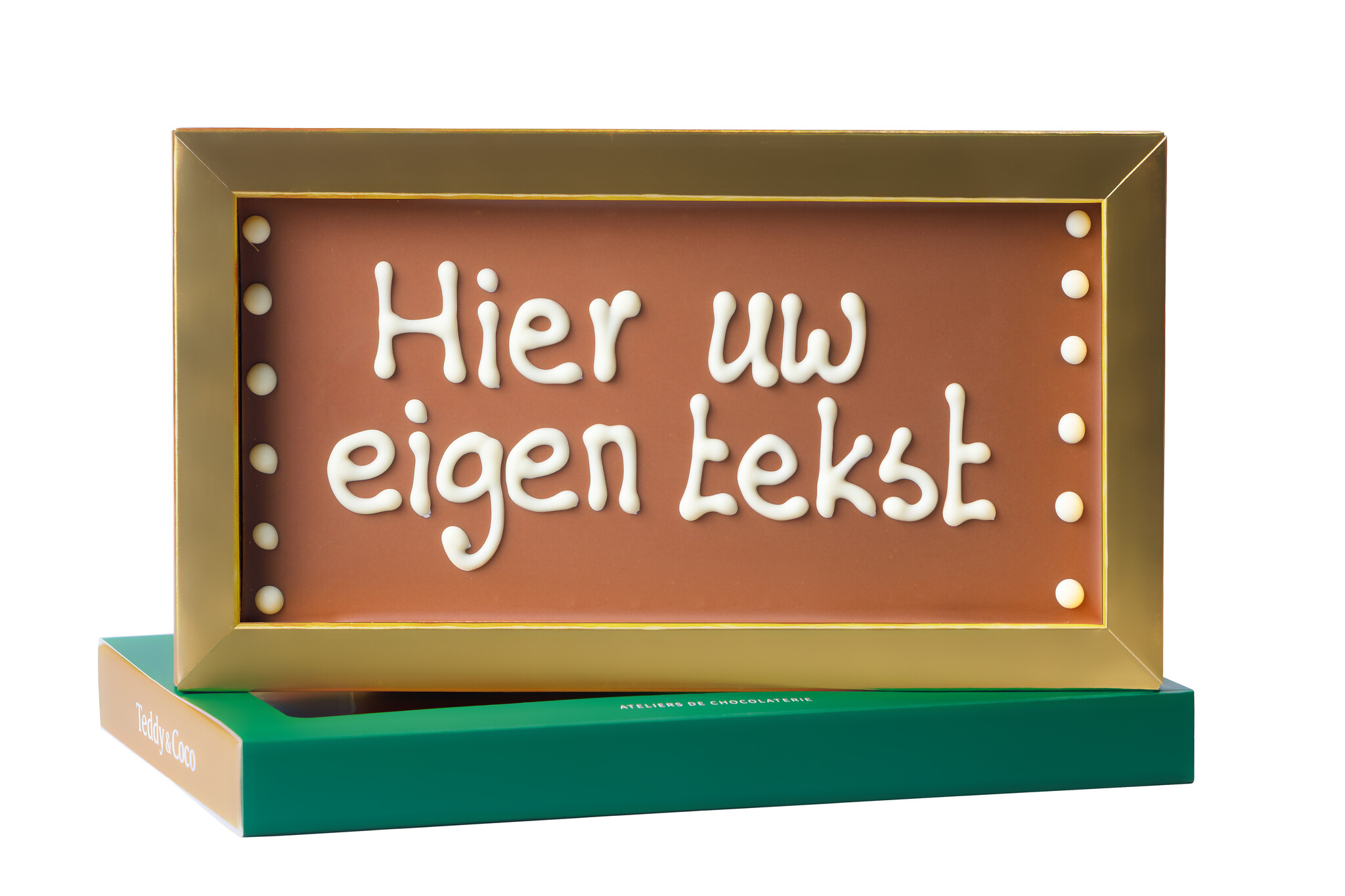 Chocoladereep met eigen tekst - Teddy & Coco