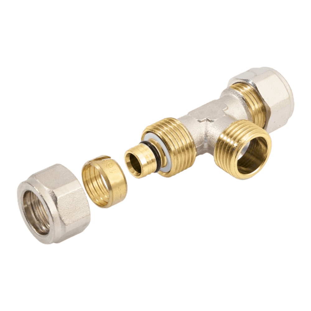 BONFIX Alu-knel T-stuk 32 x 1" buitendraad x 32 mm - 123InstallatieMaterialen