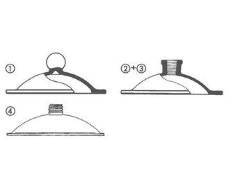 Exsiccator-deksel DURAN® met knop - Exsiccator-deksel DURAN® met knop