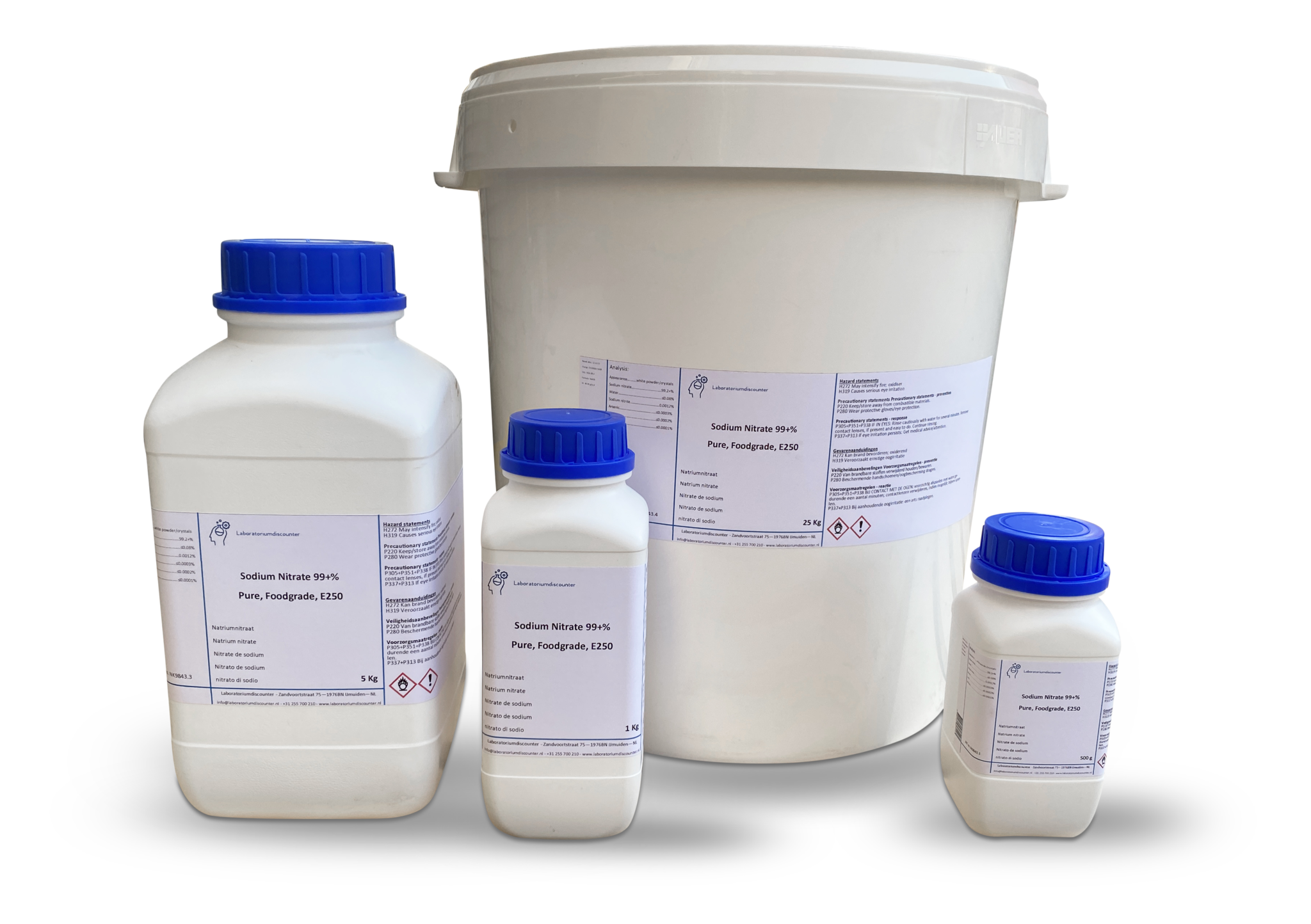 Sodium nitrate 99 +%, pure, food grade