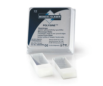 Adhesion slides Polysine® - Slides Polysine®Calca-Natron glass ground ...
