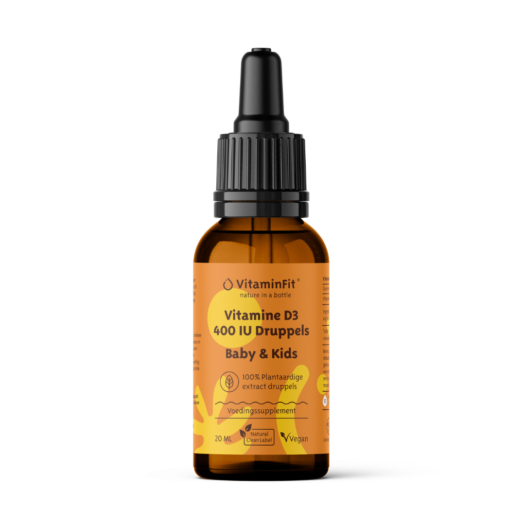 Vitamine D3 baby & kind druppels | 100% natuurlijk | VitaminFit ...