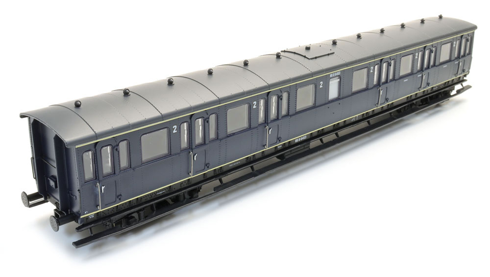Dutch compartment coach C12c B6453 blue, 2nd class, 1956-66 - Artitecshop