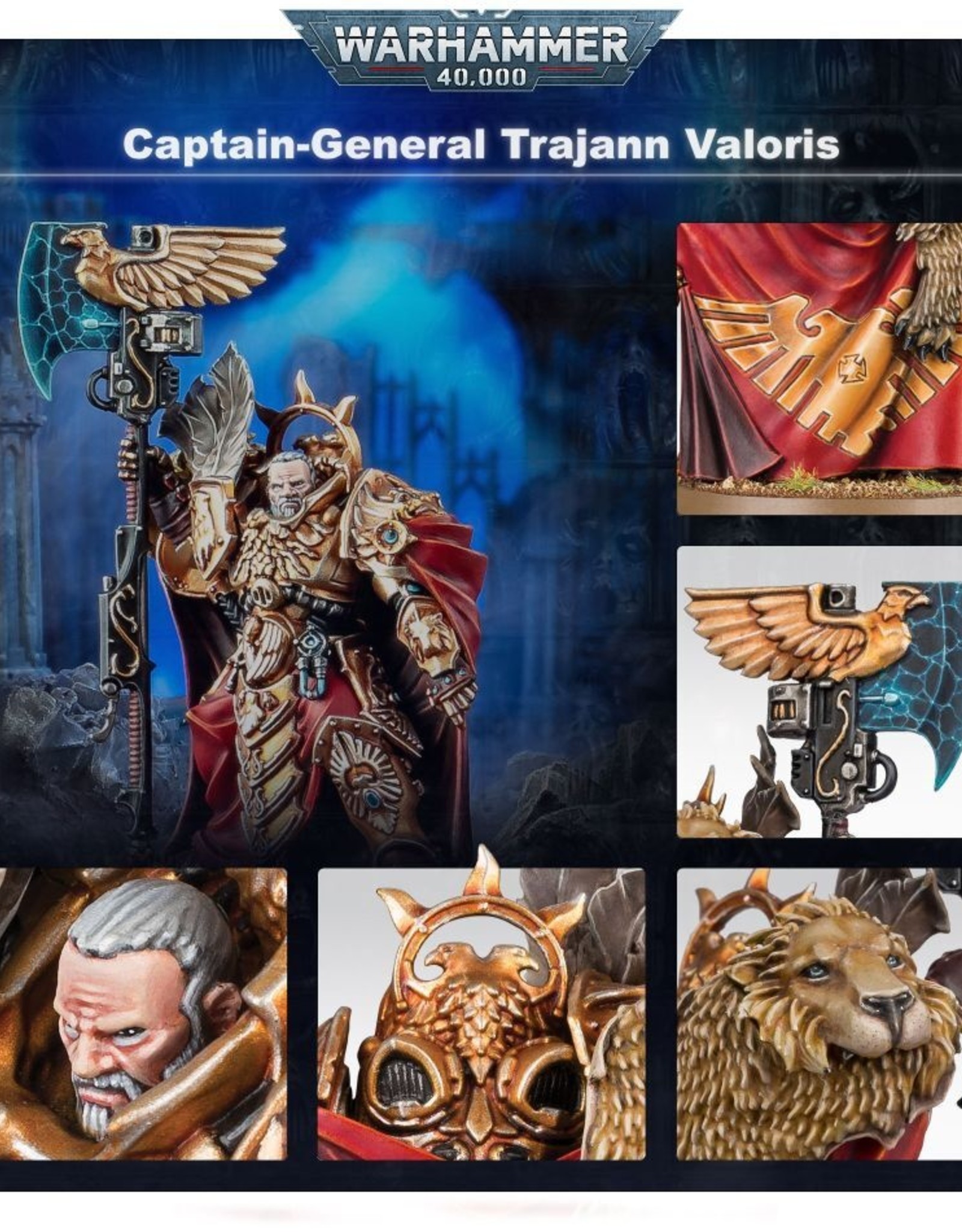 Adeptus Custodes Captain General Trajann Valoris - Tafelridder.nl