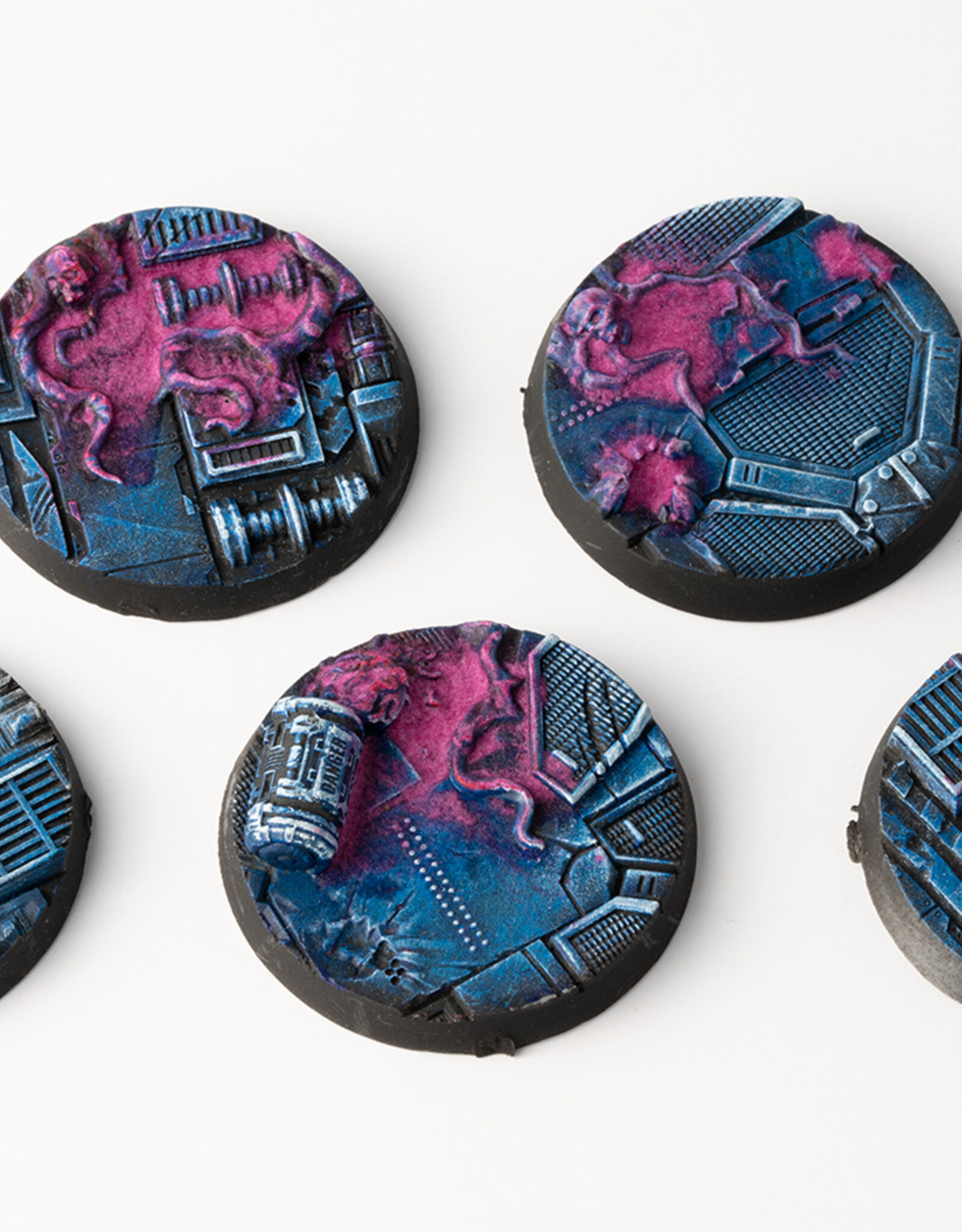 Alien Infestation Bases Pre-Painted (5x 40mm Round ) - Tafelridder.nl