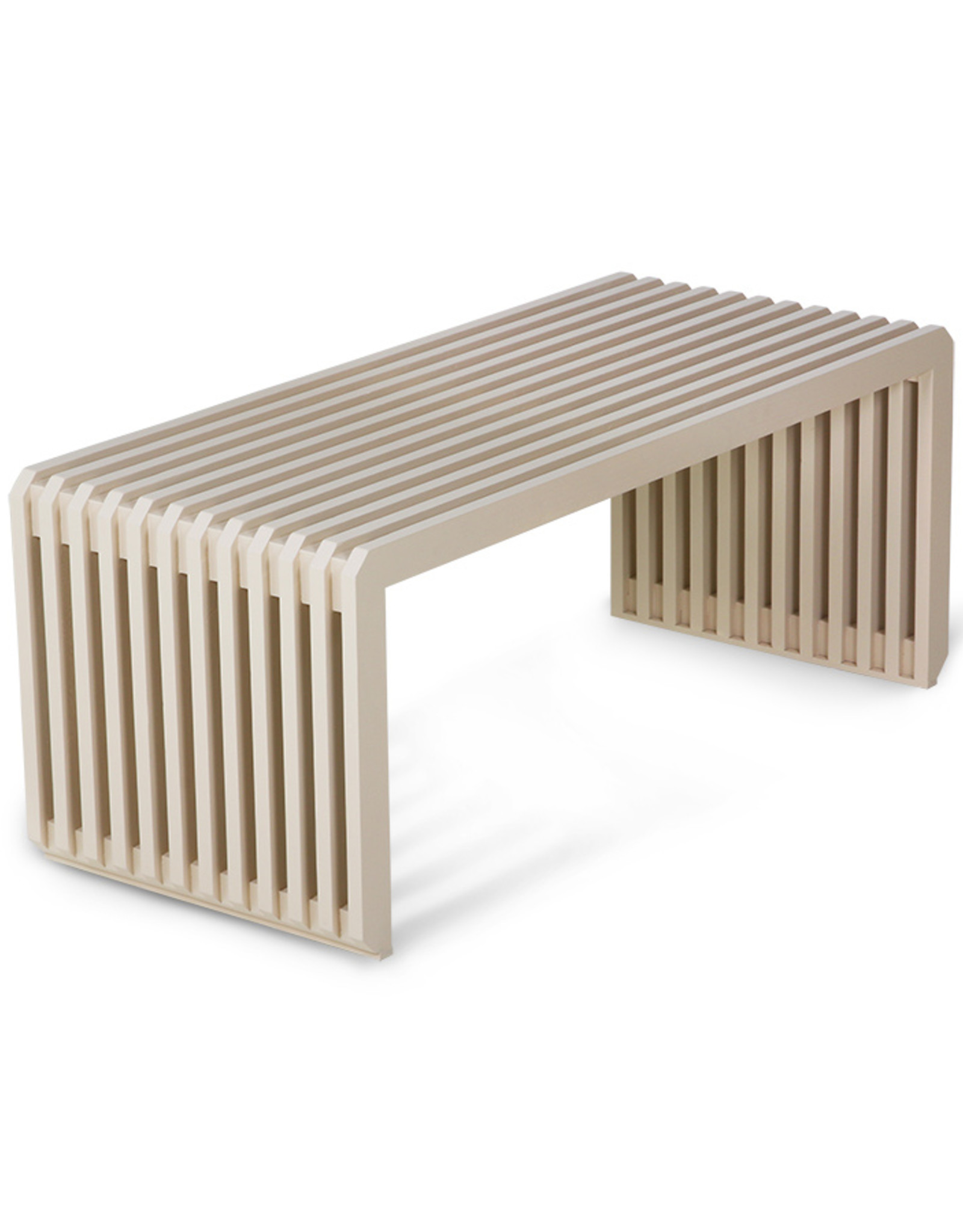 Slatted bench/element sand - Umber & Smoke