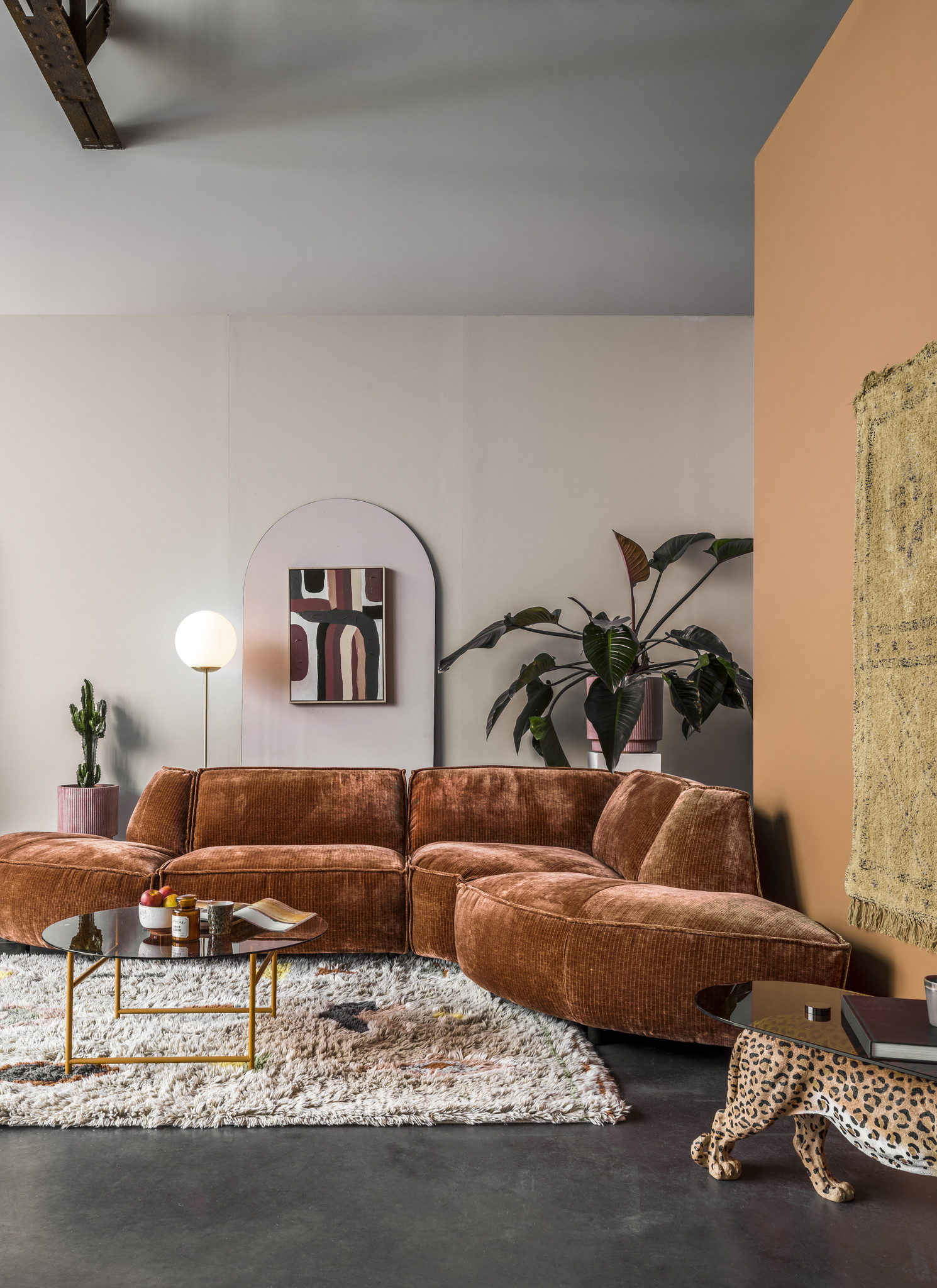 Zetel Havana - Opstelling Hoek (rond)+ 1,5 zit + Hoek (trapeze) + Hoek ...