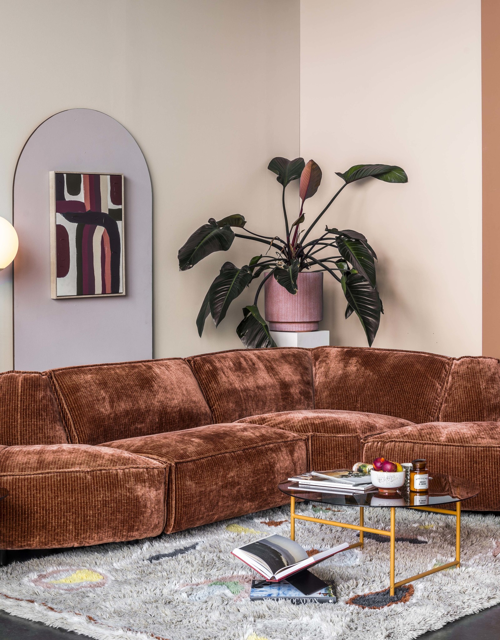 Zetel Havana - Opstelling Hoek (rond)+ 1,5 zit + Hoek (trapeze) + Hoek ...