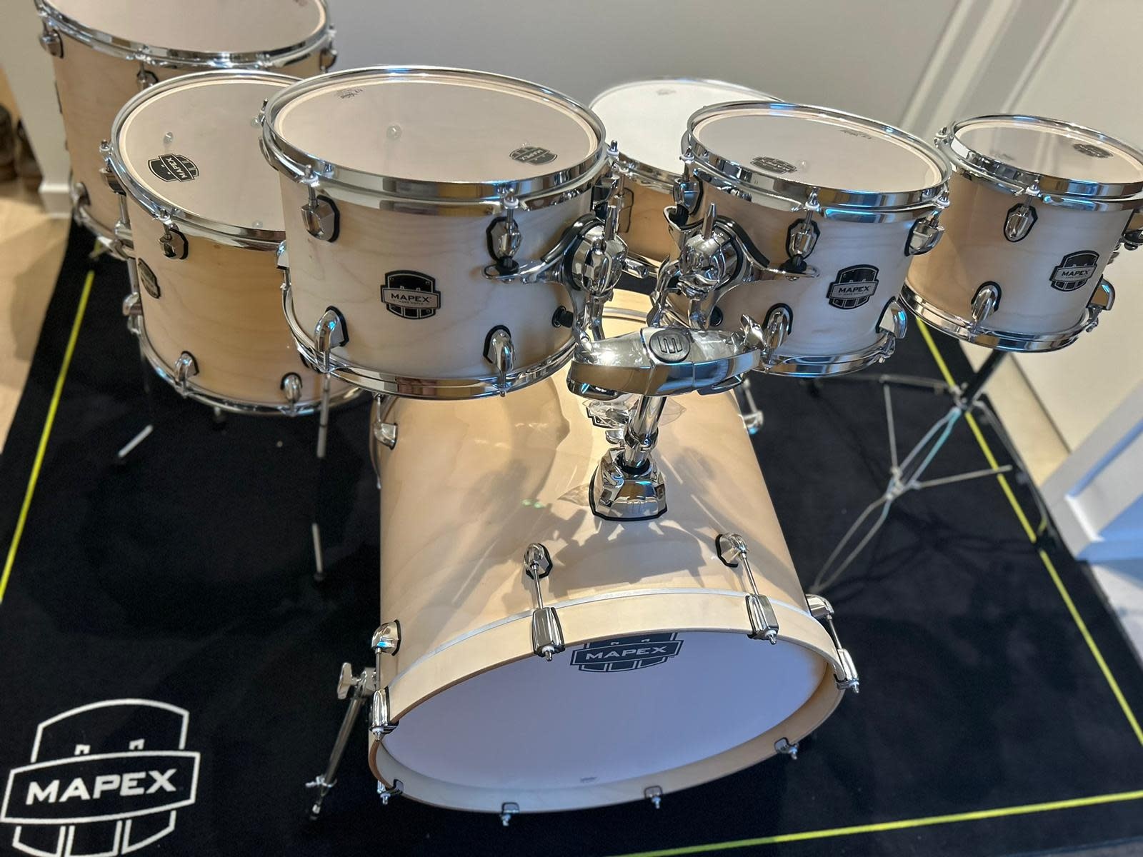Mapex Mars Maple Stage+, Natural Satin MXMM628SFUNW + xtra 8 tom ...