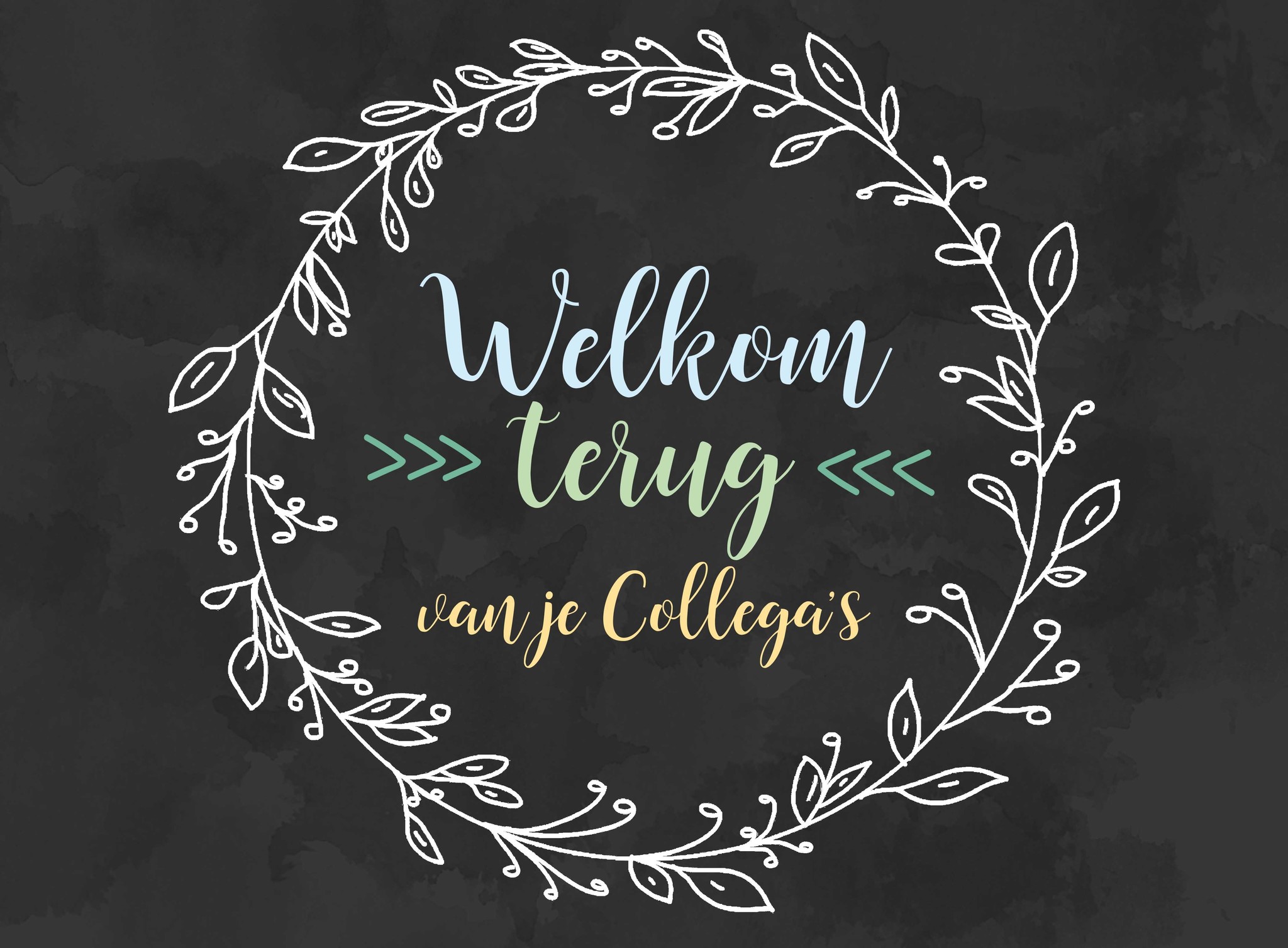 Welkom terug van je collega's - Snelwenskaart.nl Welkom terug van je collega's - Snelwenskaart.nl