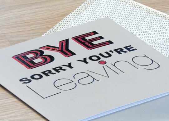 XL kaart - Bye, sorry you're leaving - Snelwenskaart.nl