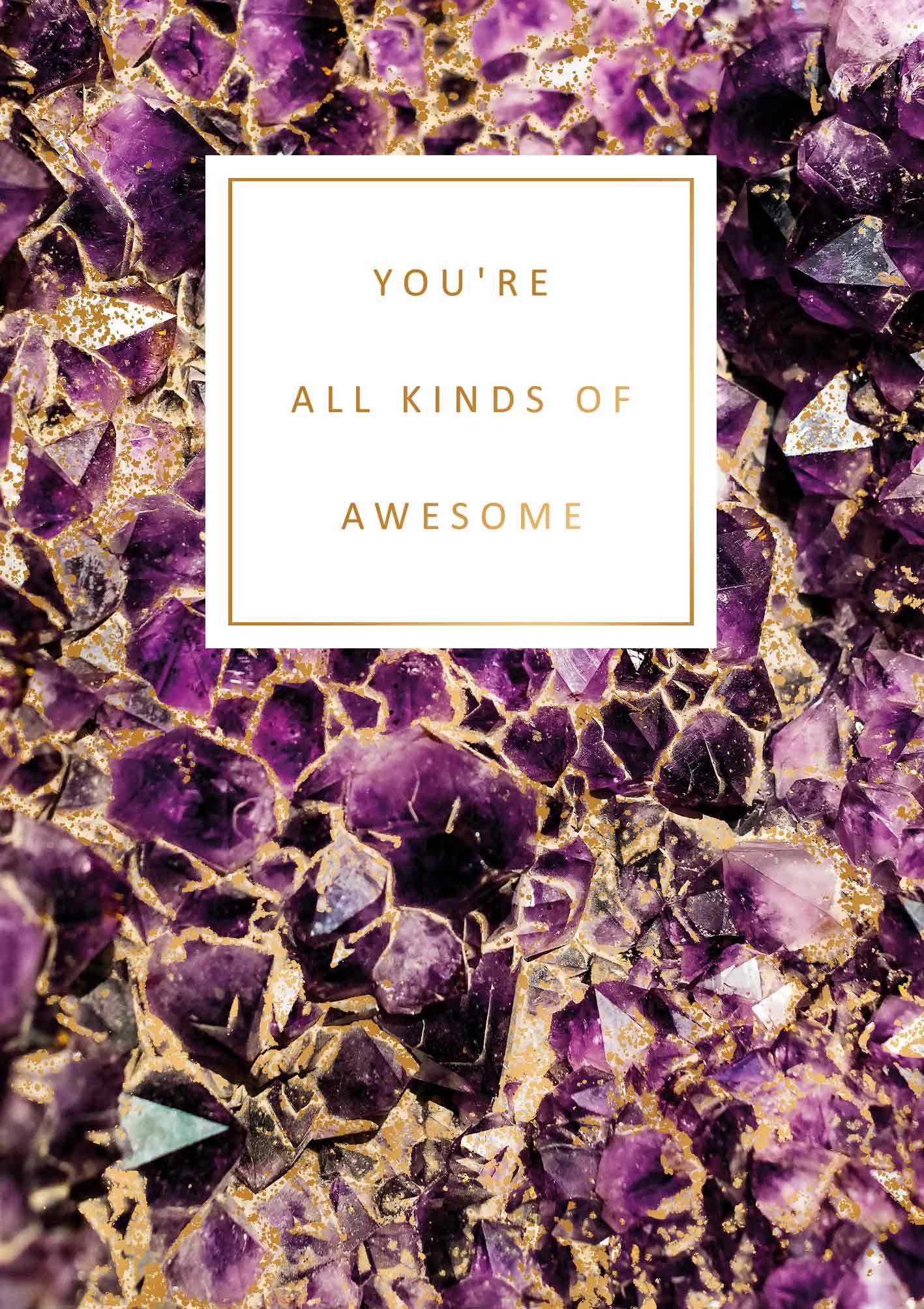 you're all kinds of awesome Wenskaart - Snelwenskaart.nl