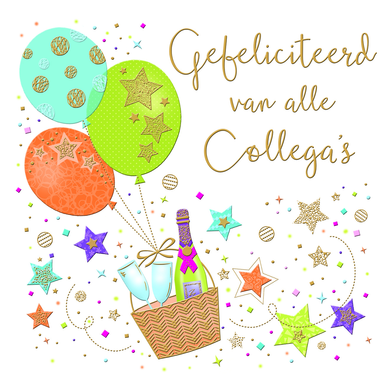 Xl Kaart Gefeliciteerd Van Alle Collega S Wenskaart S - vrogue.co