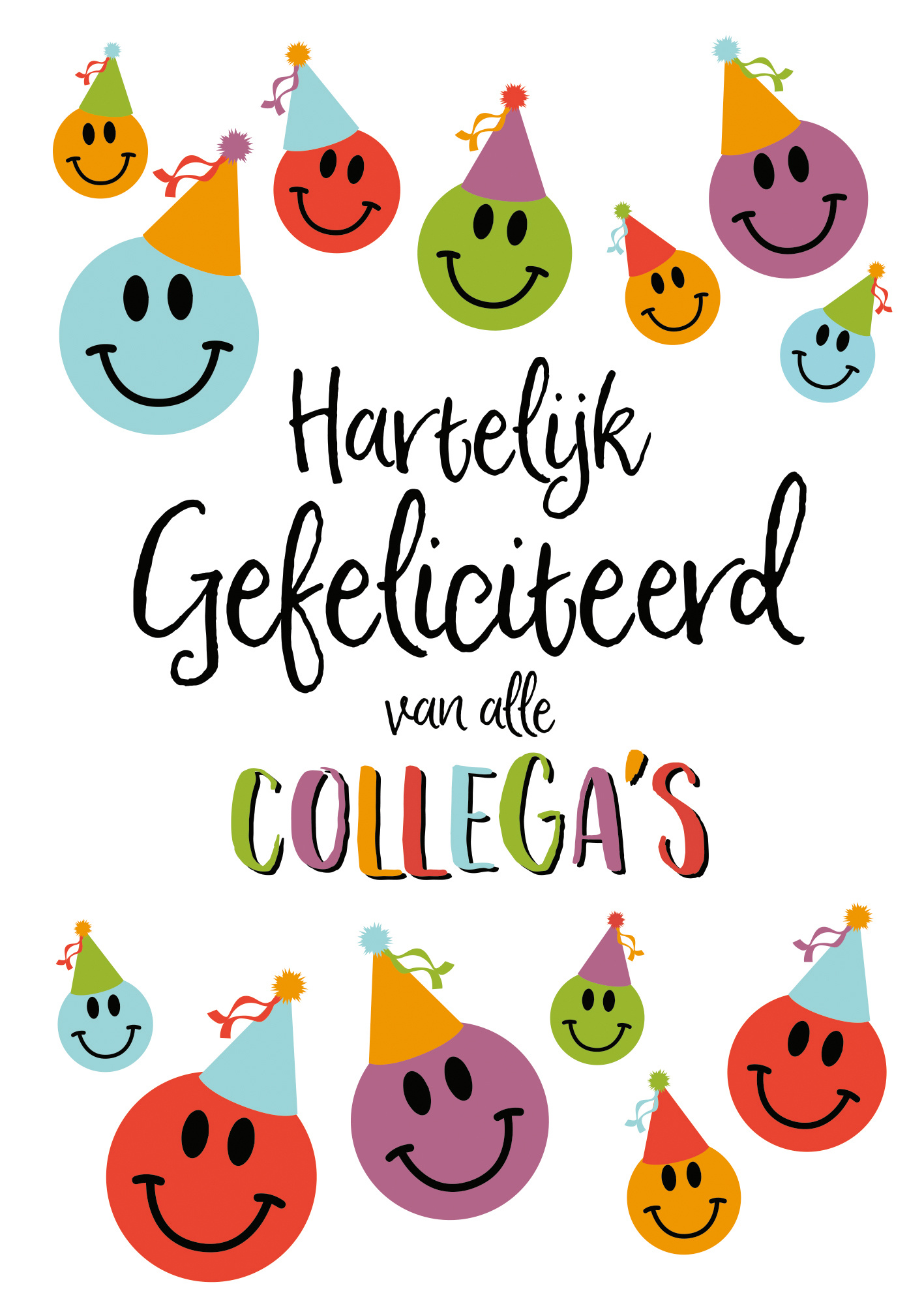 Hartelijk Gefeliciteerd van alle Collega's - Snelwenskaart.nl