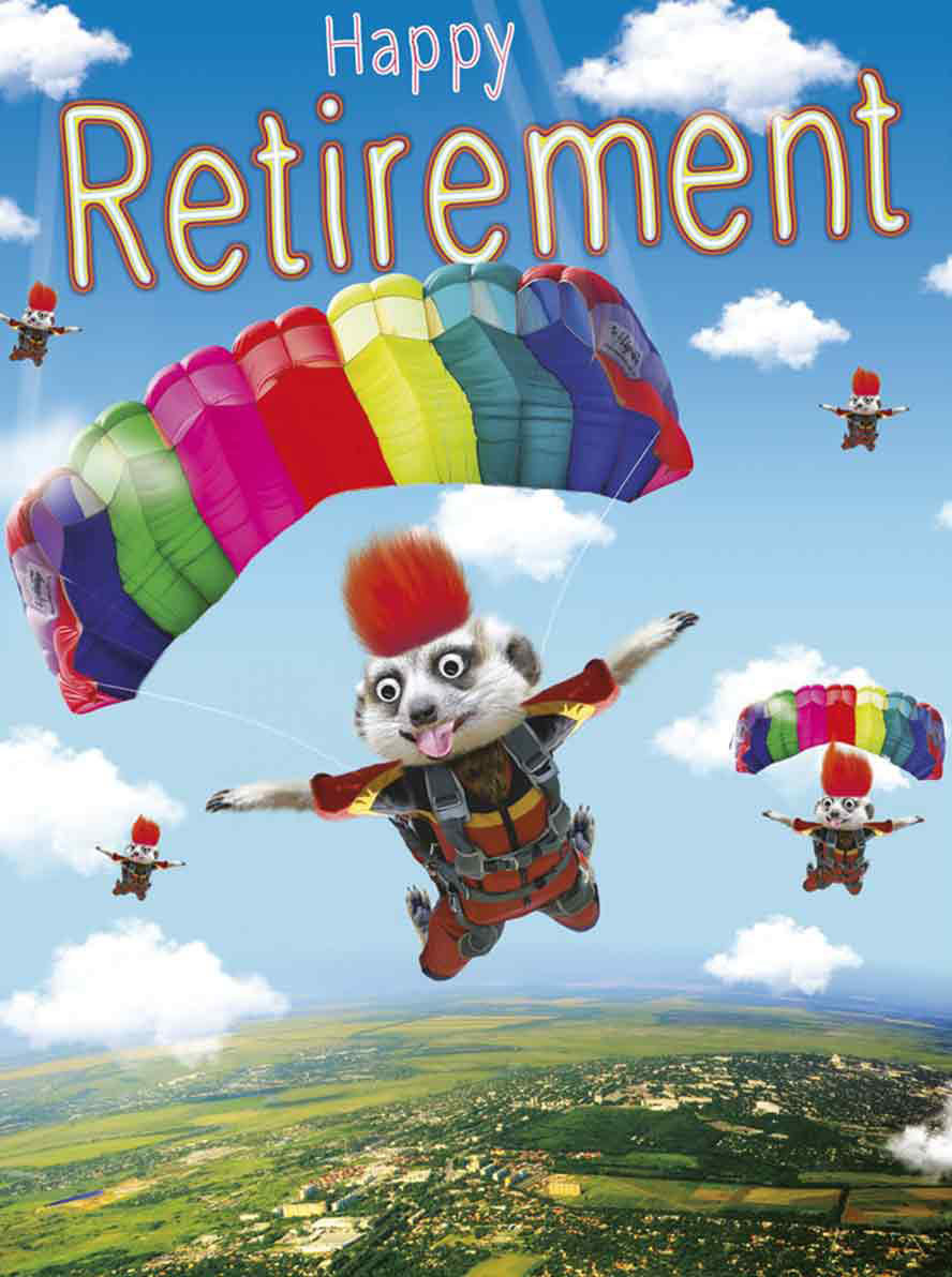 XL kaart - Happy retirement - Snelwenskaart.nl