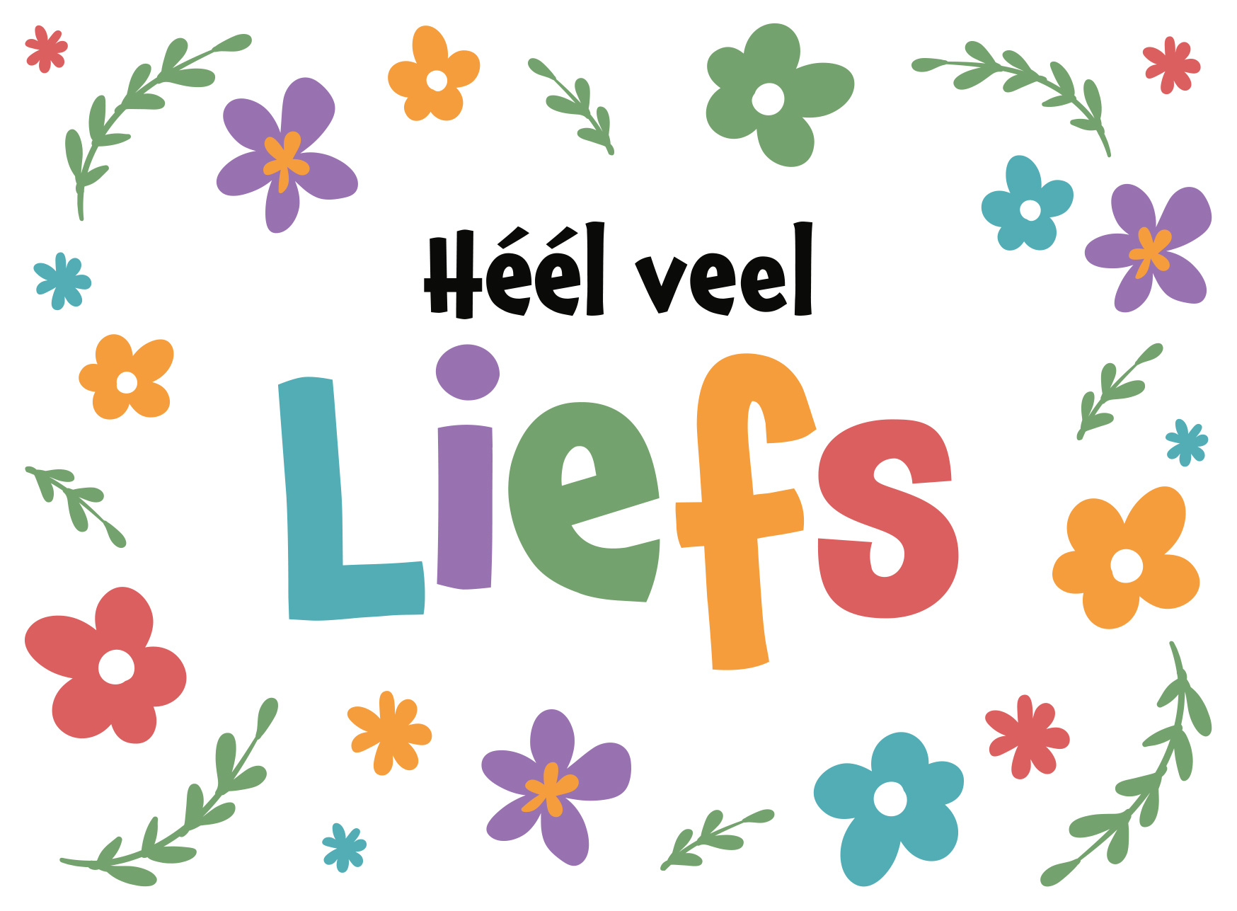 Héél veel liefs Knuffelkaart - Snelwenskaart.nl