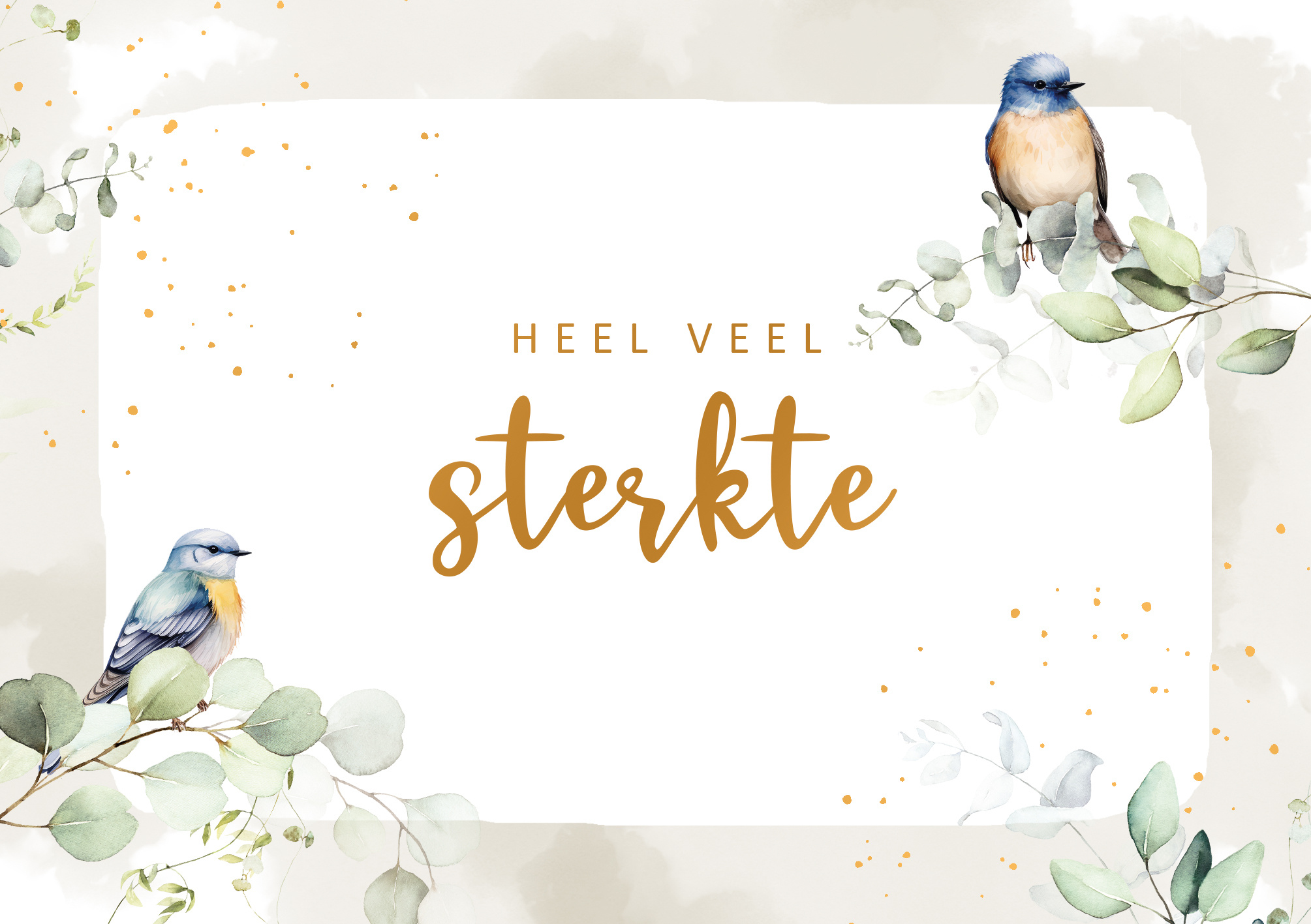 Heel veel sterkte condoleancekaart - Snelwenskaart.nl