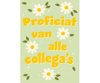 Proficiat van alle collega's Felicitatiekaart - Snelwenskaart.nl