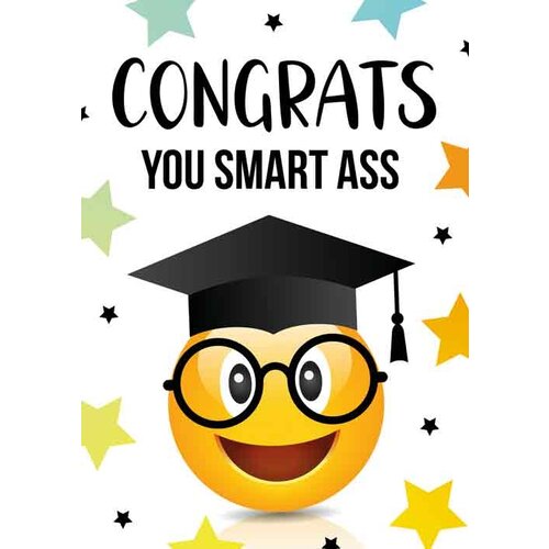 Congrats you smart ass Geslaagd kaart - Snelwenskaart.nl