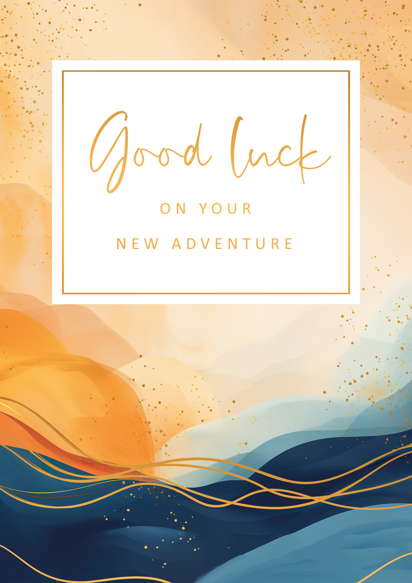 Good luck on your new adventure Succeskaart - Snelwenskaart.nl