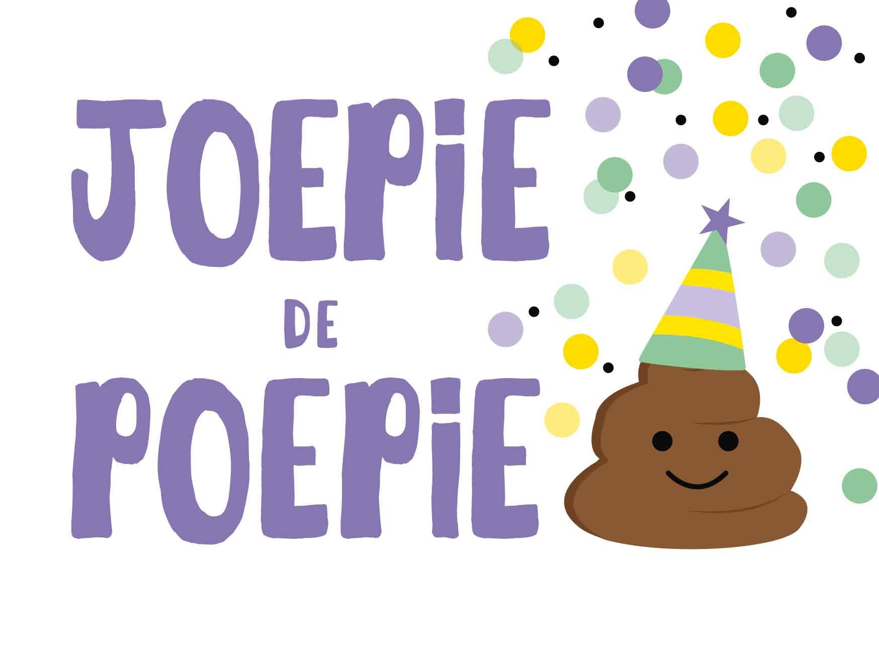 Joepie de poepie Verjaardagskaart - Snelwenskaart.nl