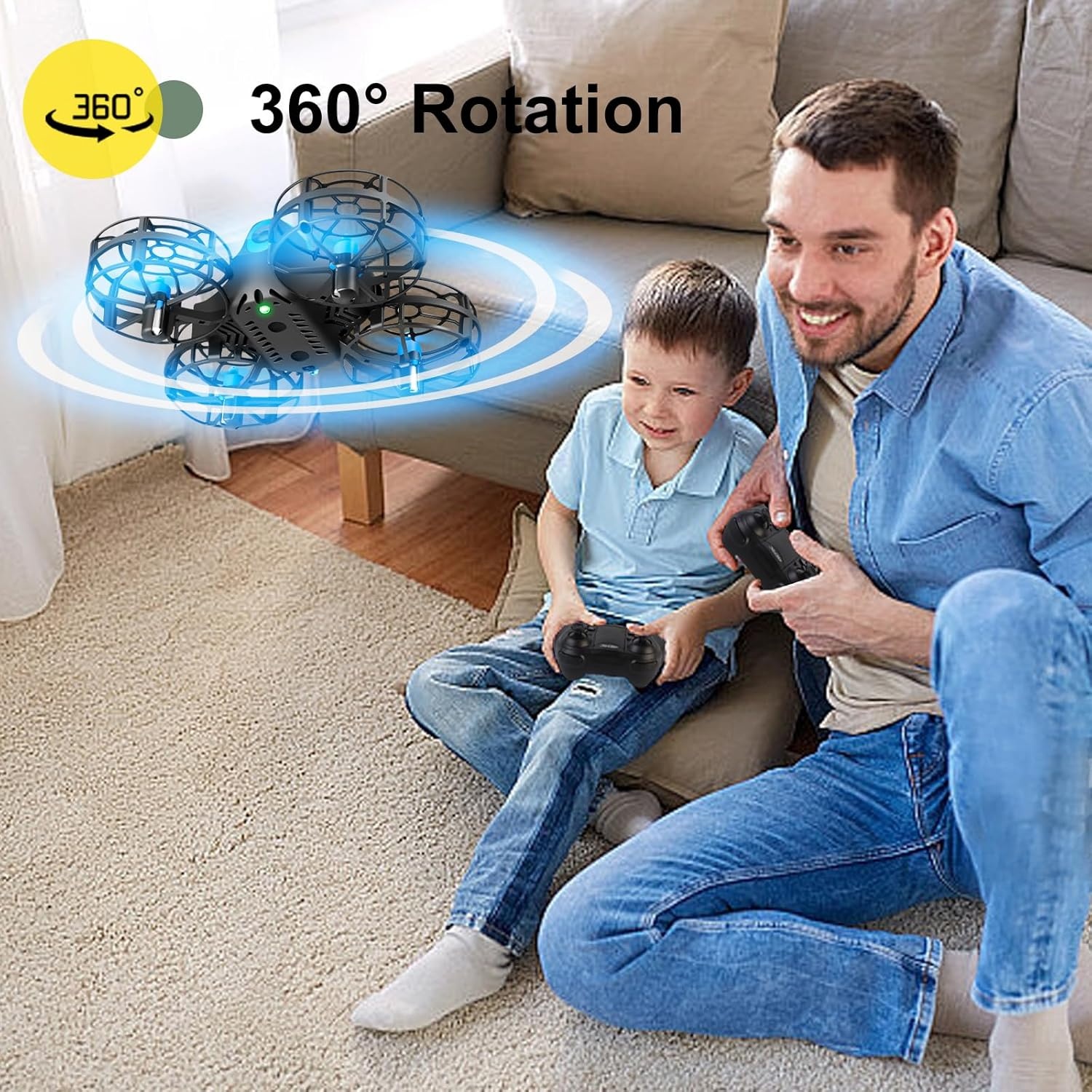 4DRC V18 mini drone met propeller kooi - Quadcopter-shop