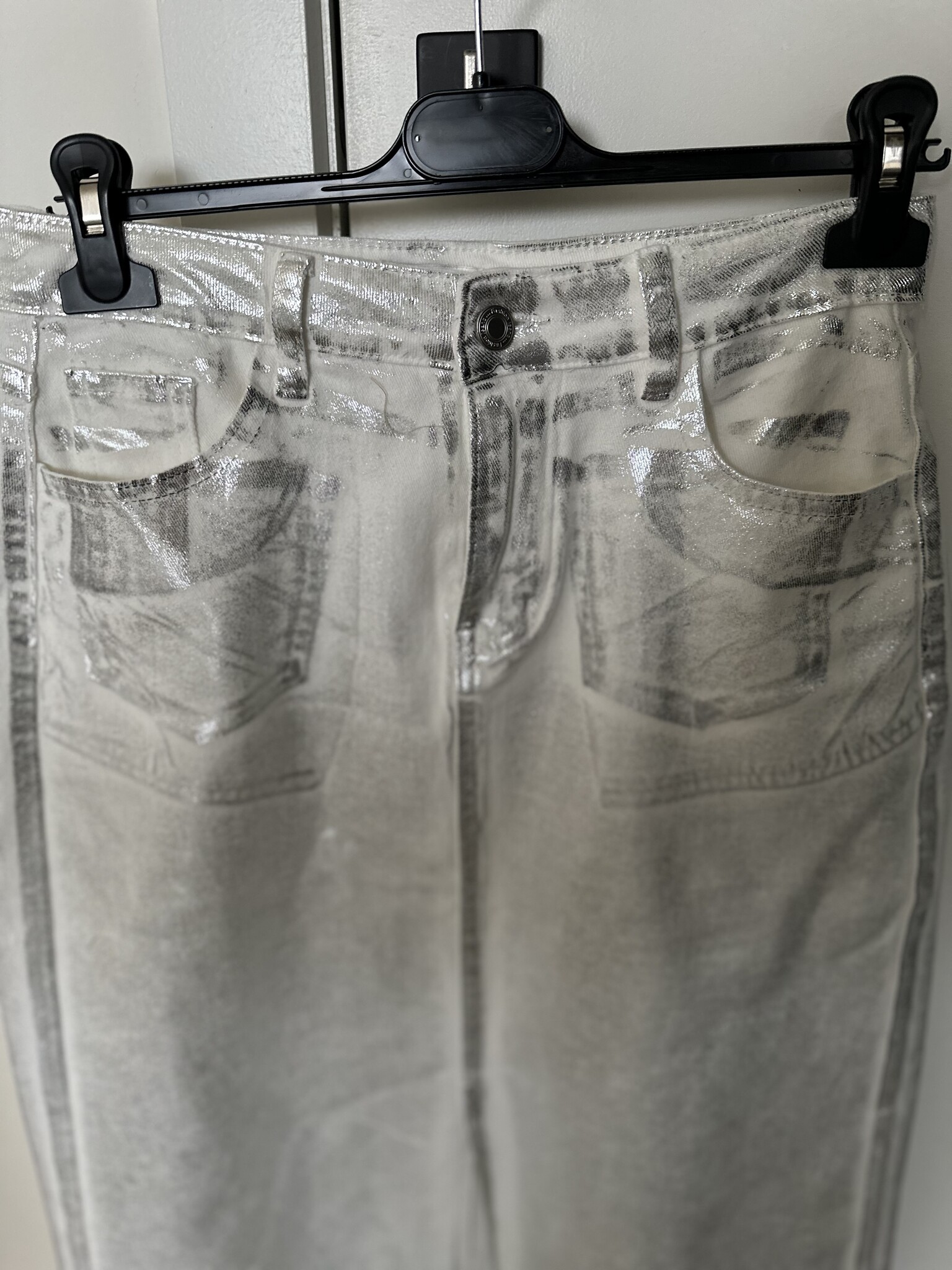 Washed shiny skirt grey - Joy de vivre Antwerp BV