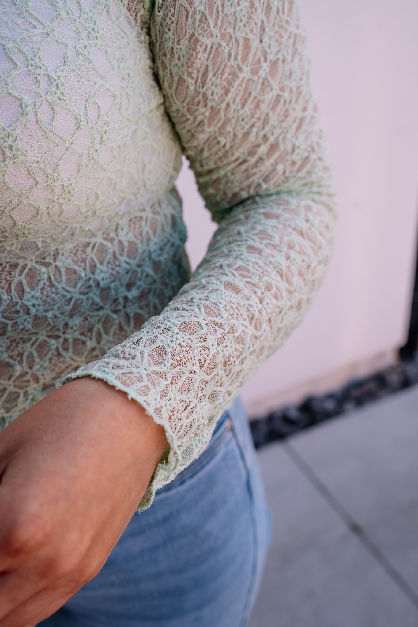 Lace top mint - Joy de vivre Antwerp BV