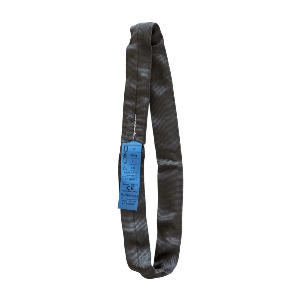 Rondstrop | WLL 1 ton | Polyester | Zwart - Podiumtechniek B.V.