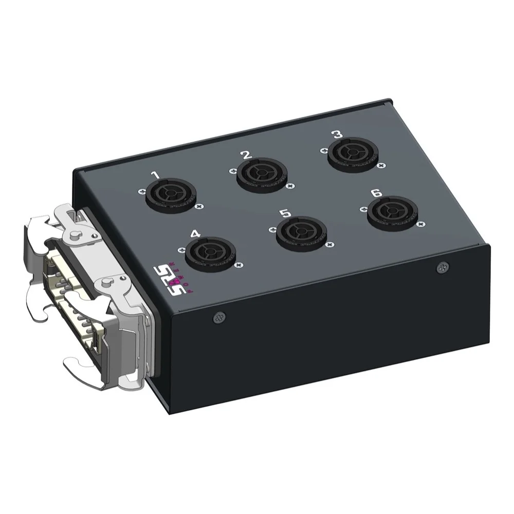 SRS Power Breakout box Harting 16p | powerCON TRUE1 - Podiumtechniek B.V.