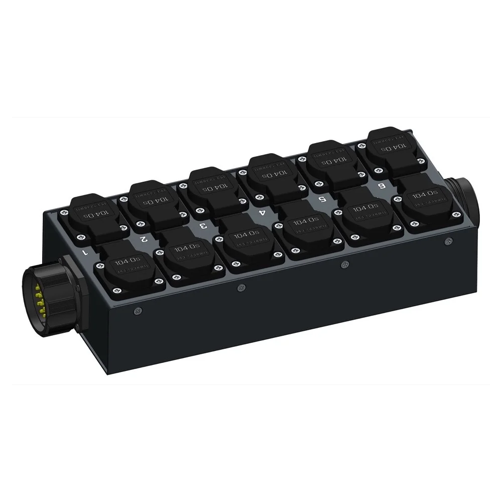 SRS Power Breakout box Socapex 19p | Socapex 19p | Schuko - Podiumtechniek B.V.