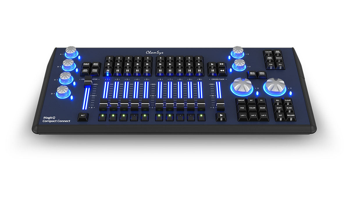 ChamSys | CS200026 | MagicQ Compact Connect | Faderwing | 10 faders ...